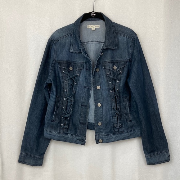 Est. 1946 Denim | Jackets & Coats | Est 946 Denim Corset Laced Jean ...